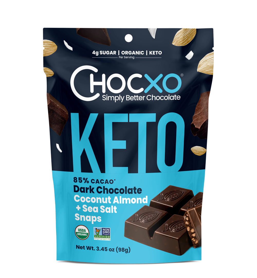 Dark Chocolate Coconut Almonds Snaps 85% – SG Smart Snacks